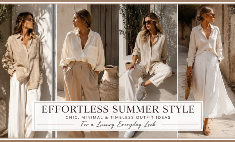 Women’s Minimal Summer Outfits 2026 | Elegant Everyday Looks That Feel ...
